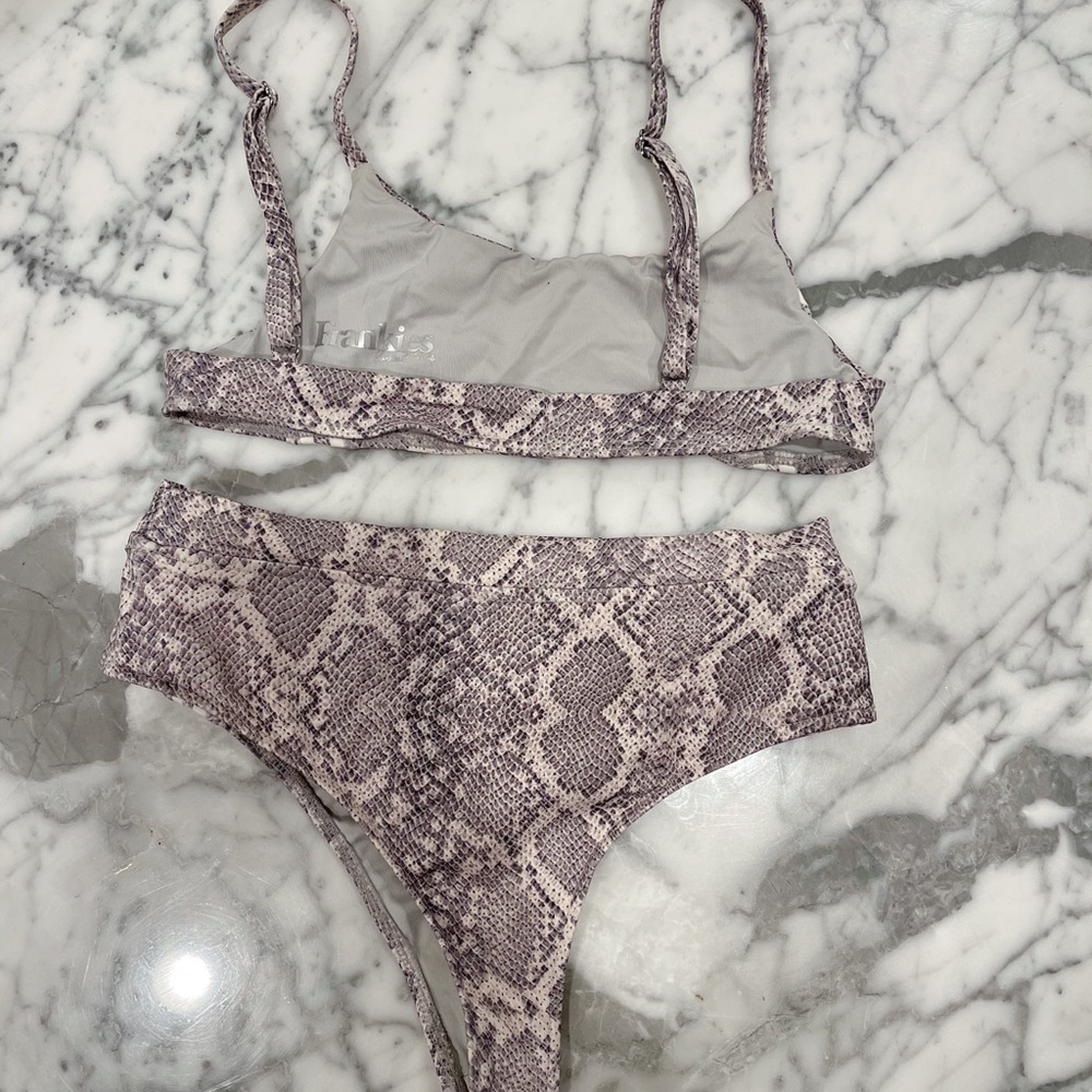 Frankies Bikinis Python Bikini Set - Gem